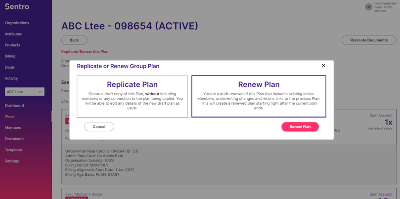 Sentro makes group renewals painless